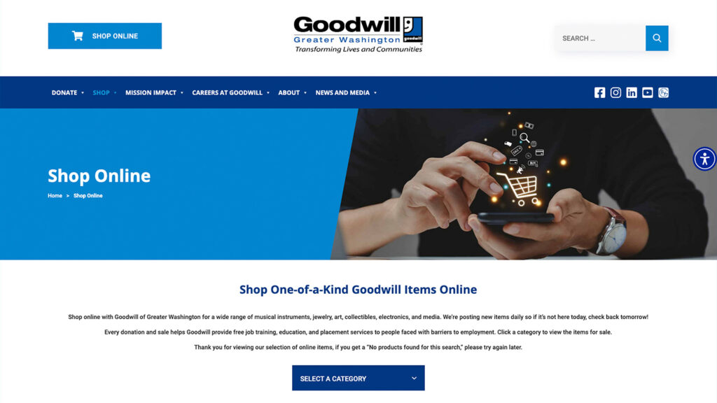 151% Increase in Website Views on Goodwill of Greater Washington’s Website After Integration ...